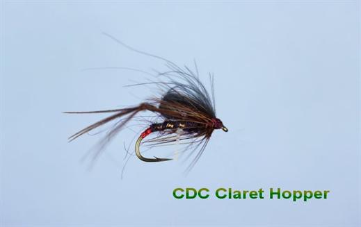 FM's CDC Hopper Claret Fly - Fishing Flies with Fish4Flies Worldwide